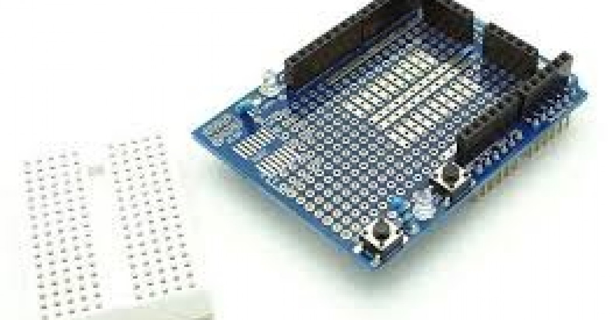 PROTO SHIELD COM MINI PROTOBOARD PARA ARDUINO UNO