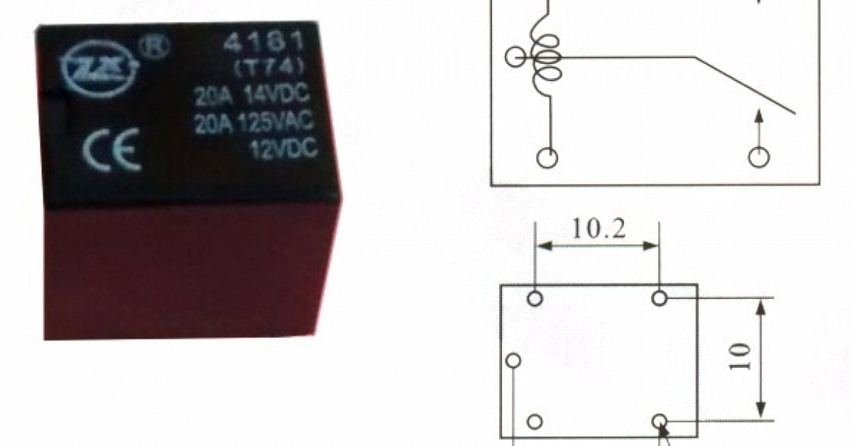 RELE MINI 12V - 20A (T74)